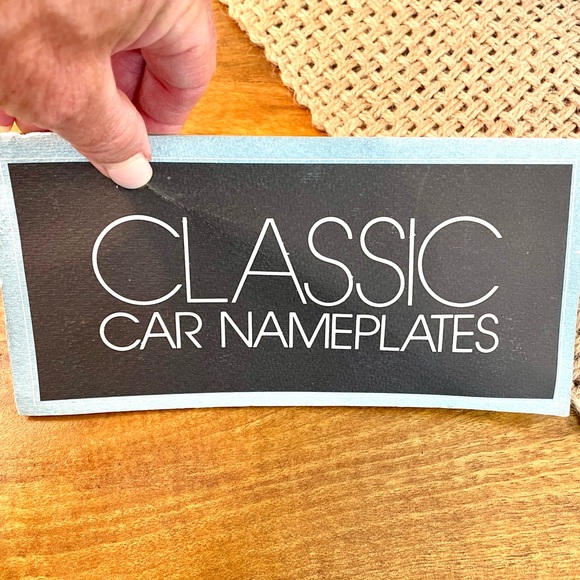 Vintage | Other | Vintage Chrysler Plymouth Classic Car Nameplates ...